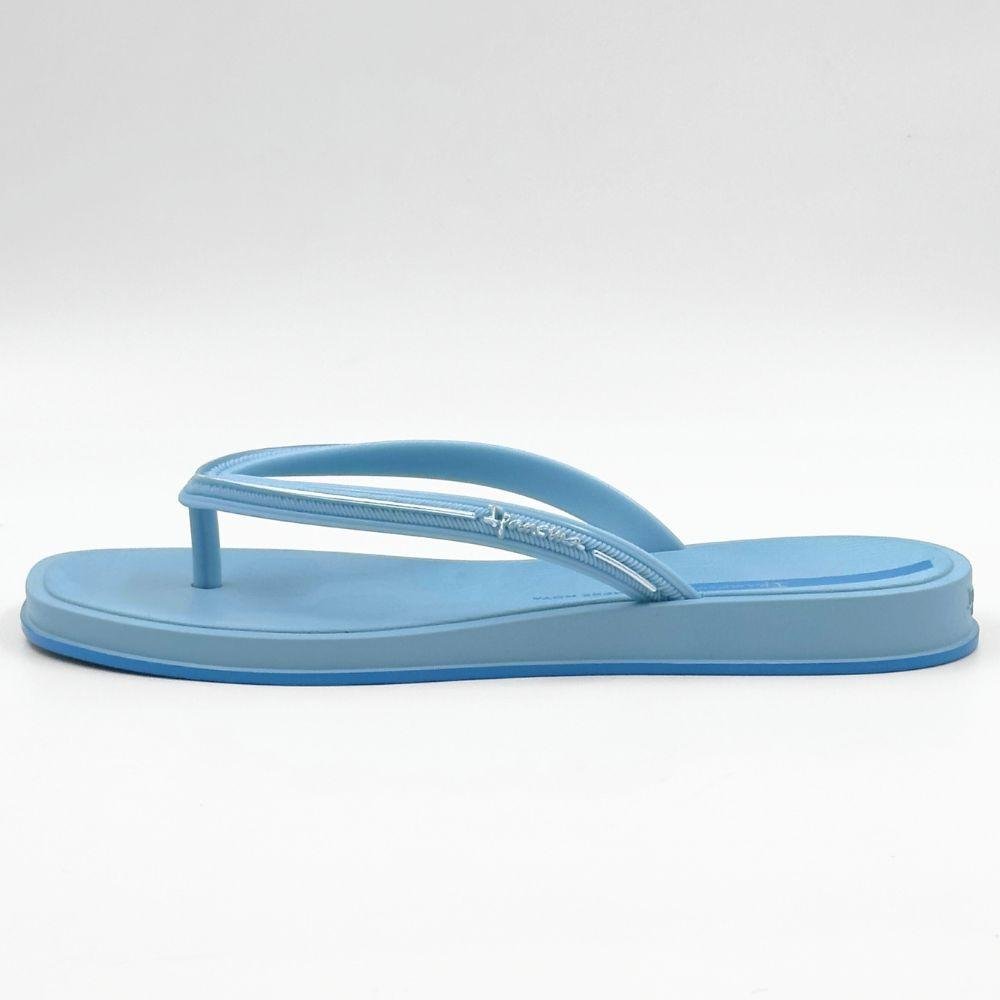 Chinelo Ipanema Tira Fina Glow Feminino Azul Claro-Azul-Prata