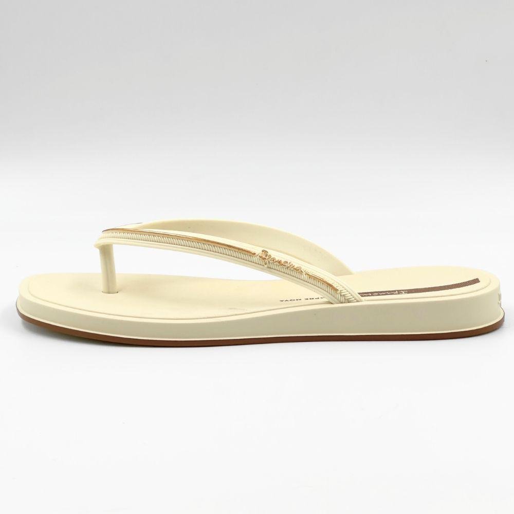 Chinelo Ipanema Tira Fina Glow Feminino Bege Claro/Bege/Cobre