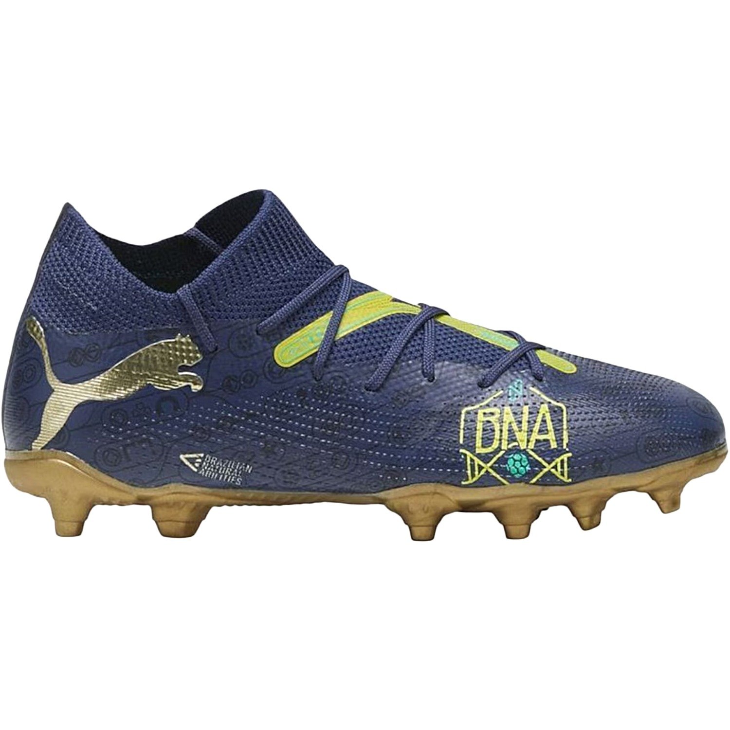 Chuteira Campo Puma Future 7 Match BNA Infantil Azul