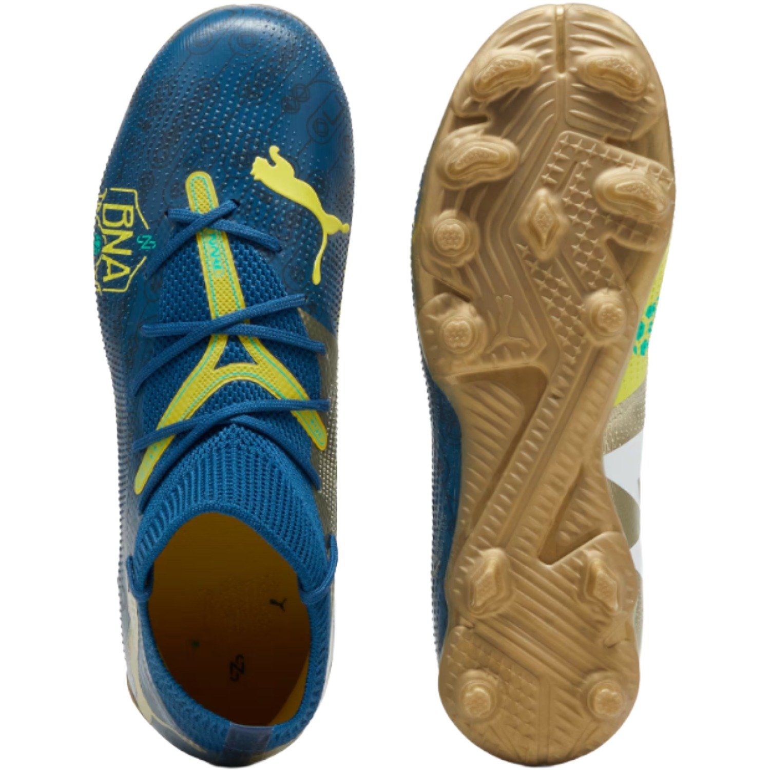 Chuteira Campo Puma Future 7 Match BNA Infantil Azul