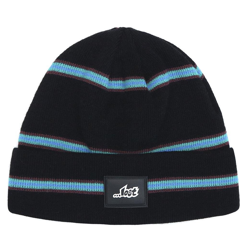 Gorro Lost Stripes Preto/Azul Preto