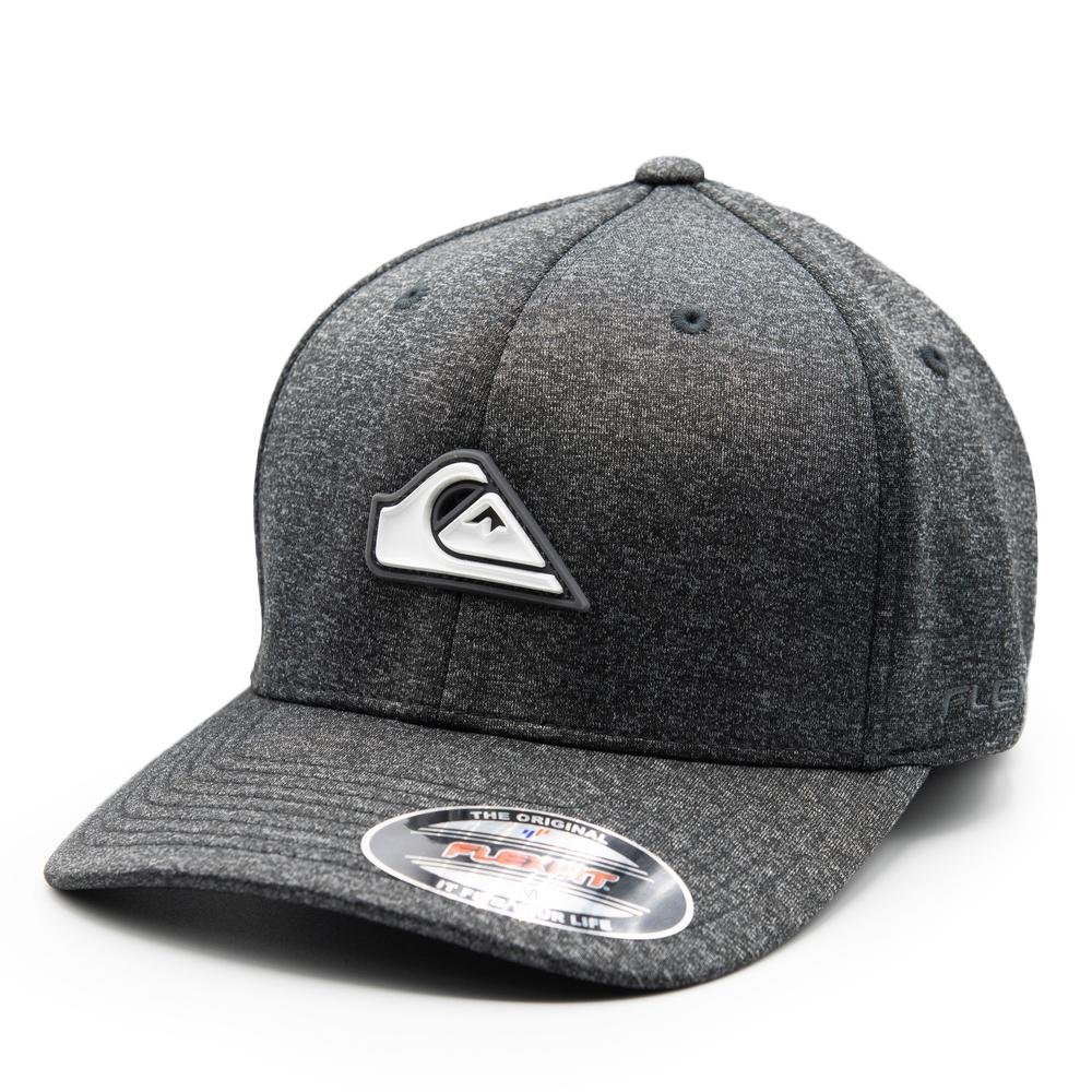 Boné Quiksilver Aba Curva Patch Silicon Heather WT23 Dark Cinza