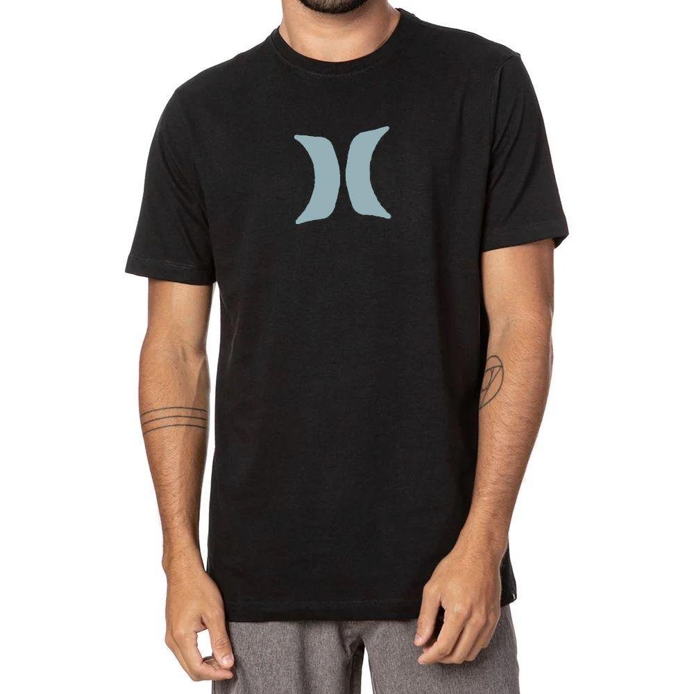 Camiseta Hurley Silk Icon Oversize Masculina Preto Preto