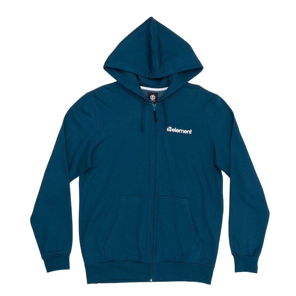 Moletom Element Aberto Joint Zip Masculino Pretróleo Azul