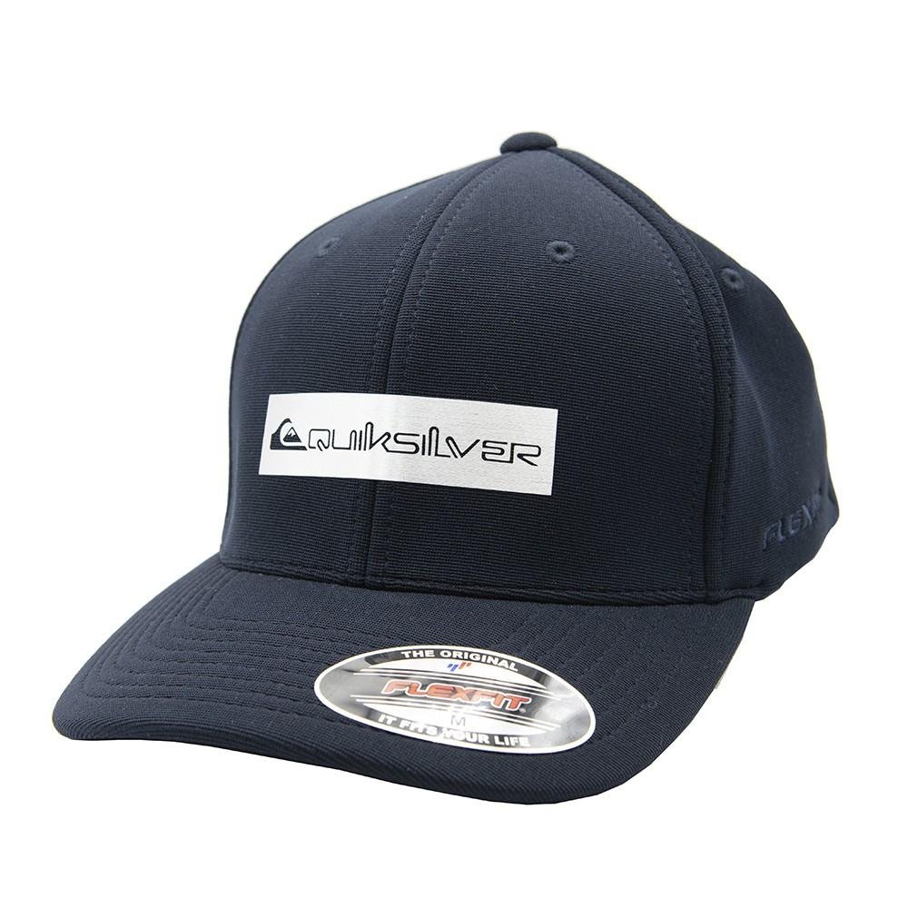 Boné Quiksilver Aba Curva Transfer Silver SM23 Navy Azul