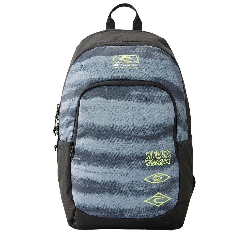 Mochila Rip Curl Ozone 30L School SM25 Black/Green Preto/Cinza