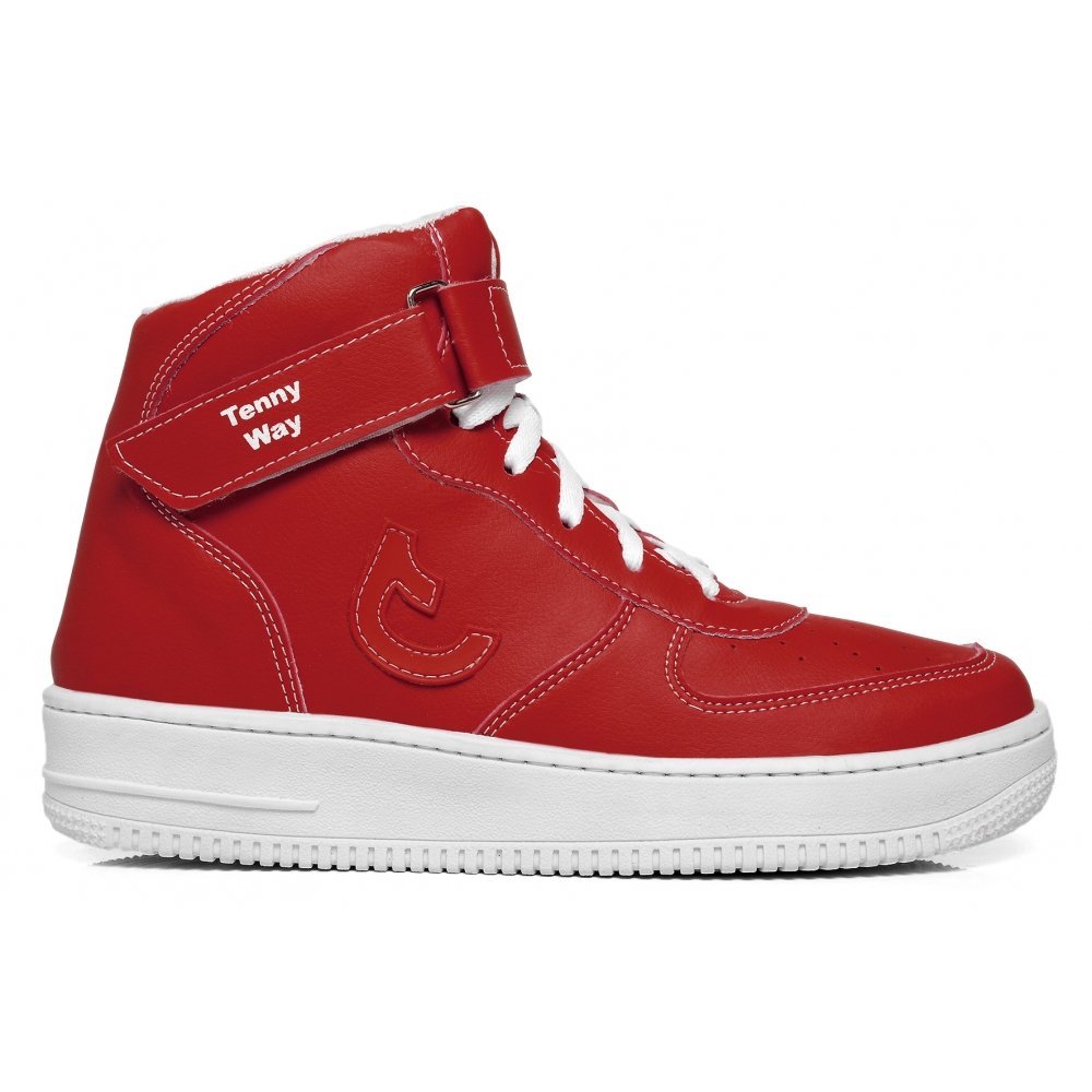 Tênis Amanda Block Casual Unissex Vermelho