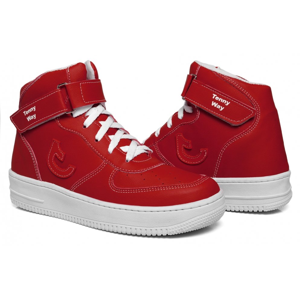 Tênis Amanda Block Casual Unissex Vermelho