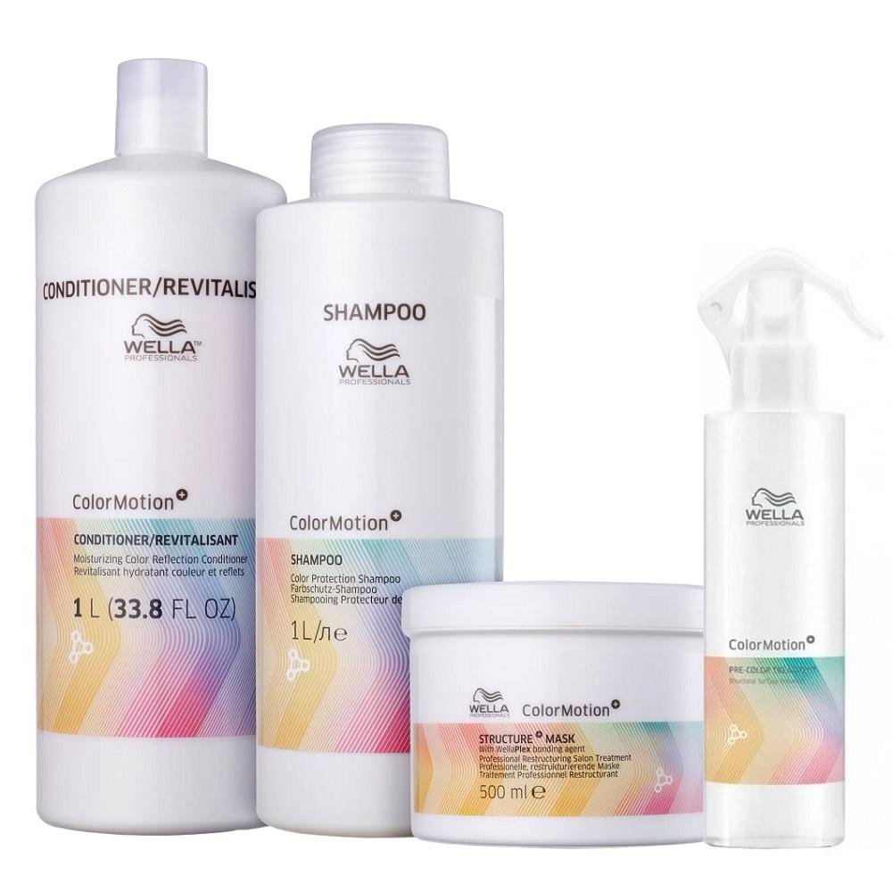 Wella Color Motion 4 Produtos Kit Completo Profissional