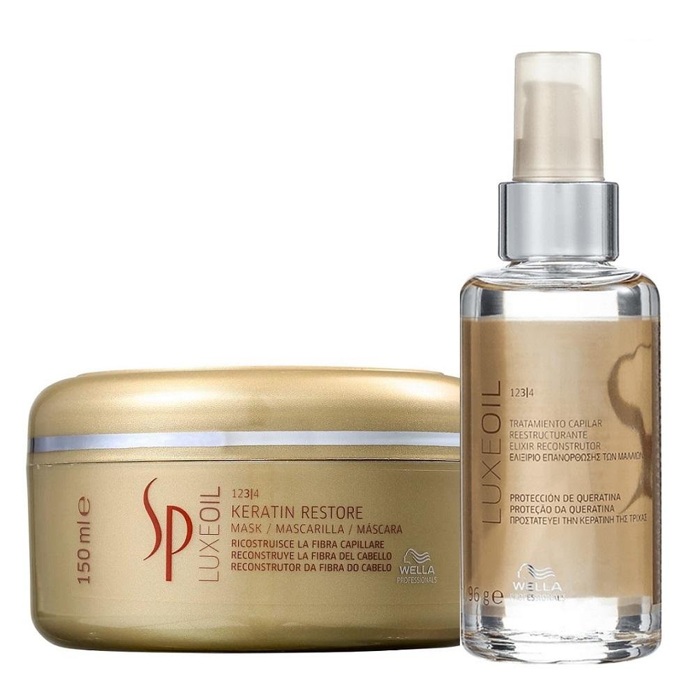 Kit SP System Professional Luxe Oil Keratin Máscara 150ml + Óleo 100ml ...