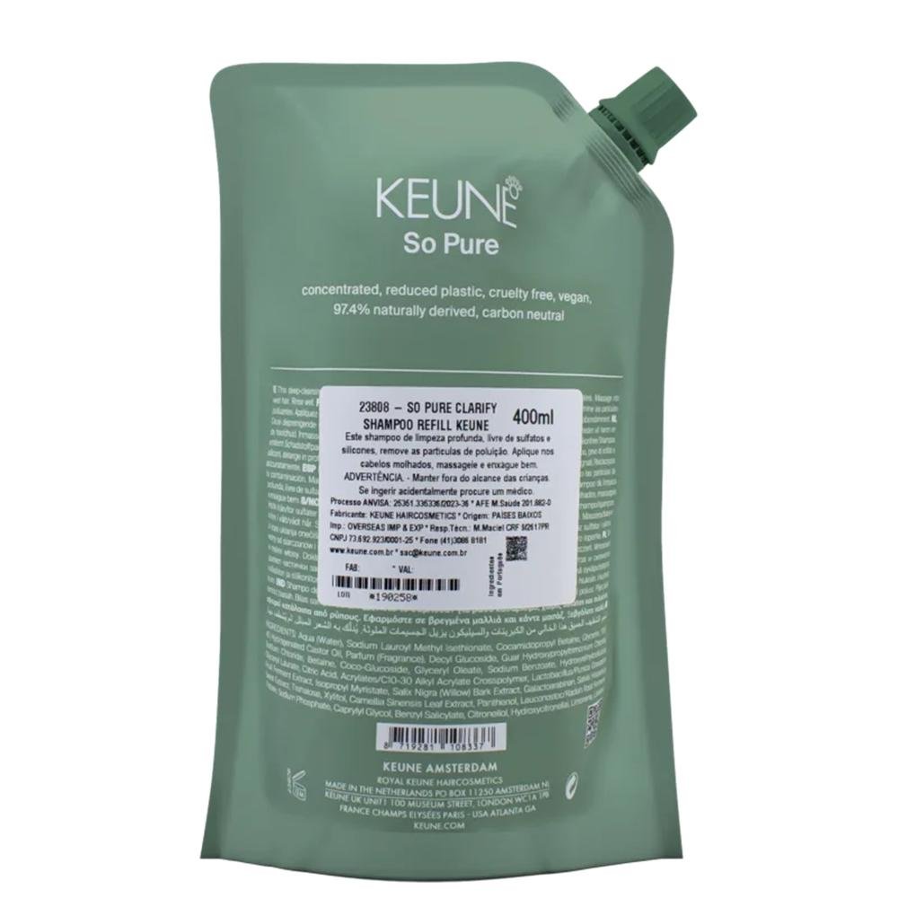Keune So Pure Clarify Refil - Shampoo 400ml 400ml