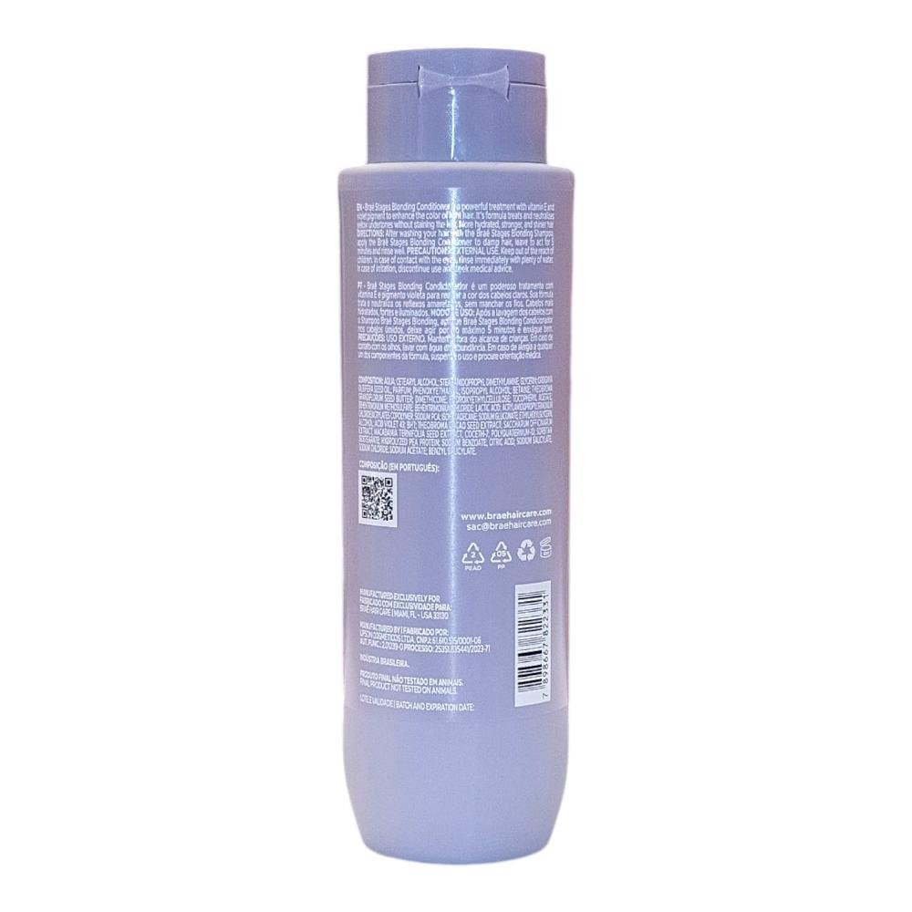 Kit Braé Stages Blonding - Shampoo 250ml + Condicionador 250ml + Leave ...