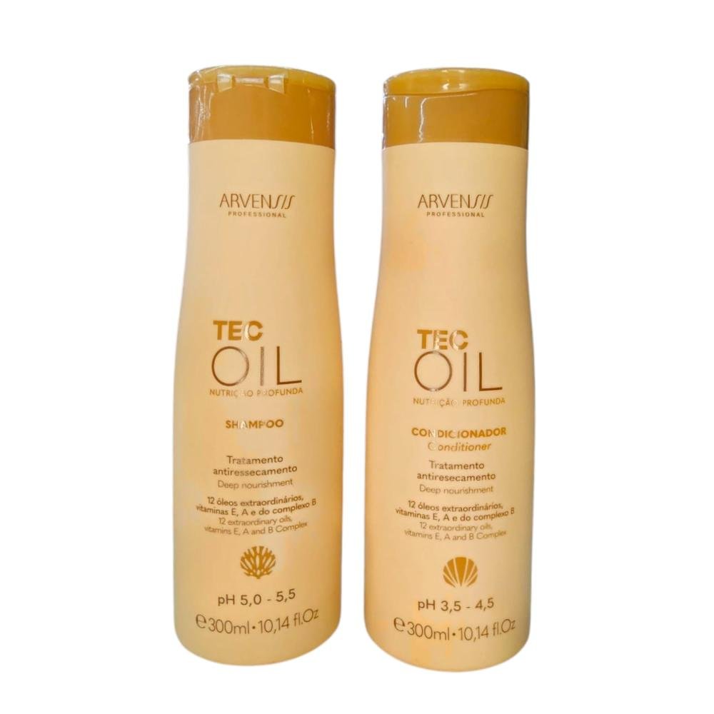Kit Arvensis Tec Oil - Shampoo 300ml + Condicionador 300ml ÚNICO