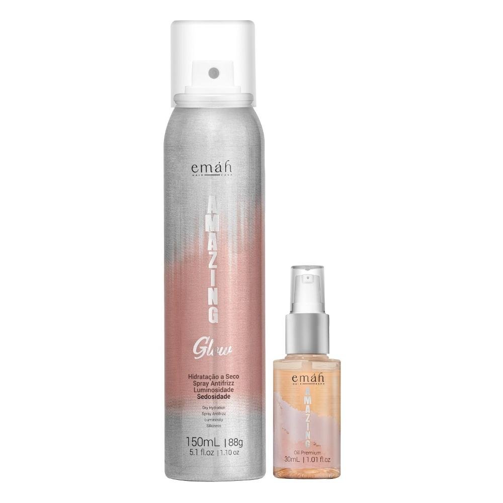 Emáh Amazing - Spray Antifrizz 150ml + Óleo Premium 30ml ÚNICO