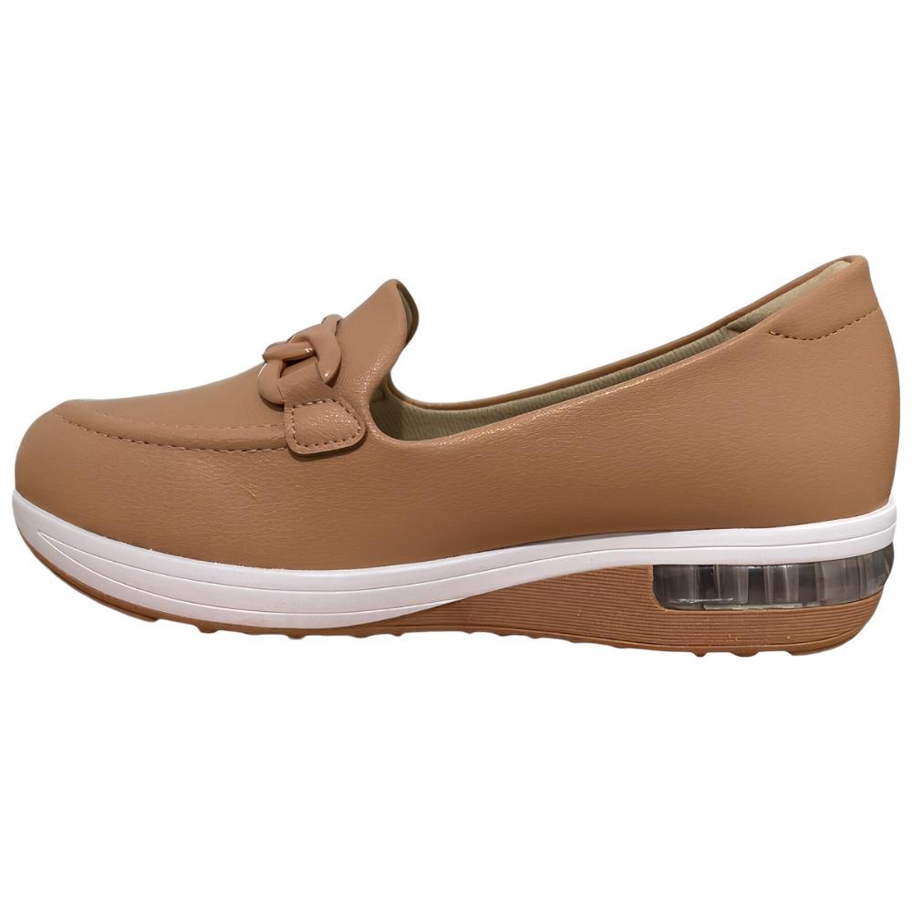 Tenis Modare Feminino Ultraconforto Nude Bege