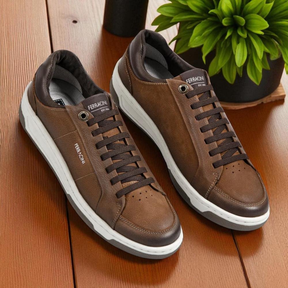 Sapato Masculino Ferracini Miami Vox Caramelo