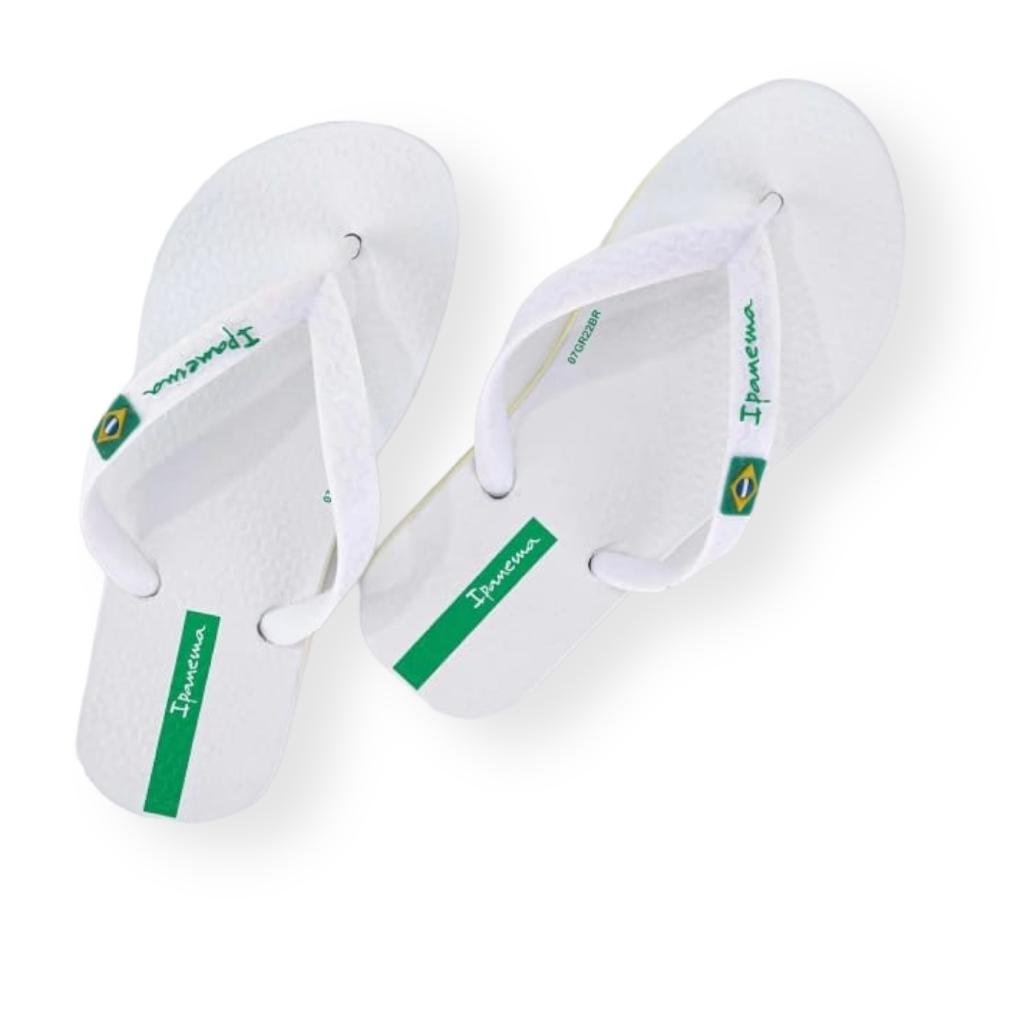 Chinelo Grendene Ipanema Brasil 27045 Masculino 3959 Branco
