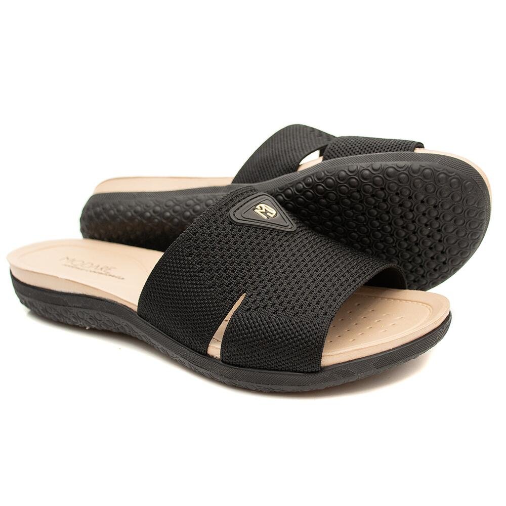 Chinelo Modare UltraConforto Preto Preto