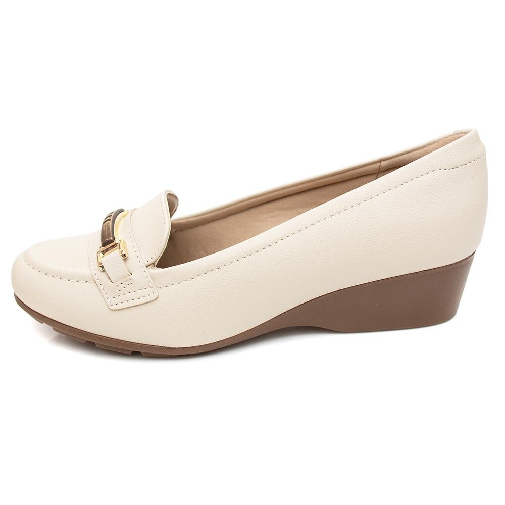 Sapato Floather Modare Ultra Conforto Creme Bege