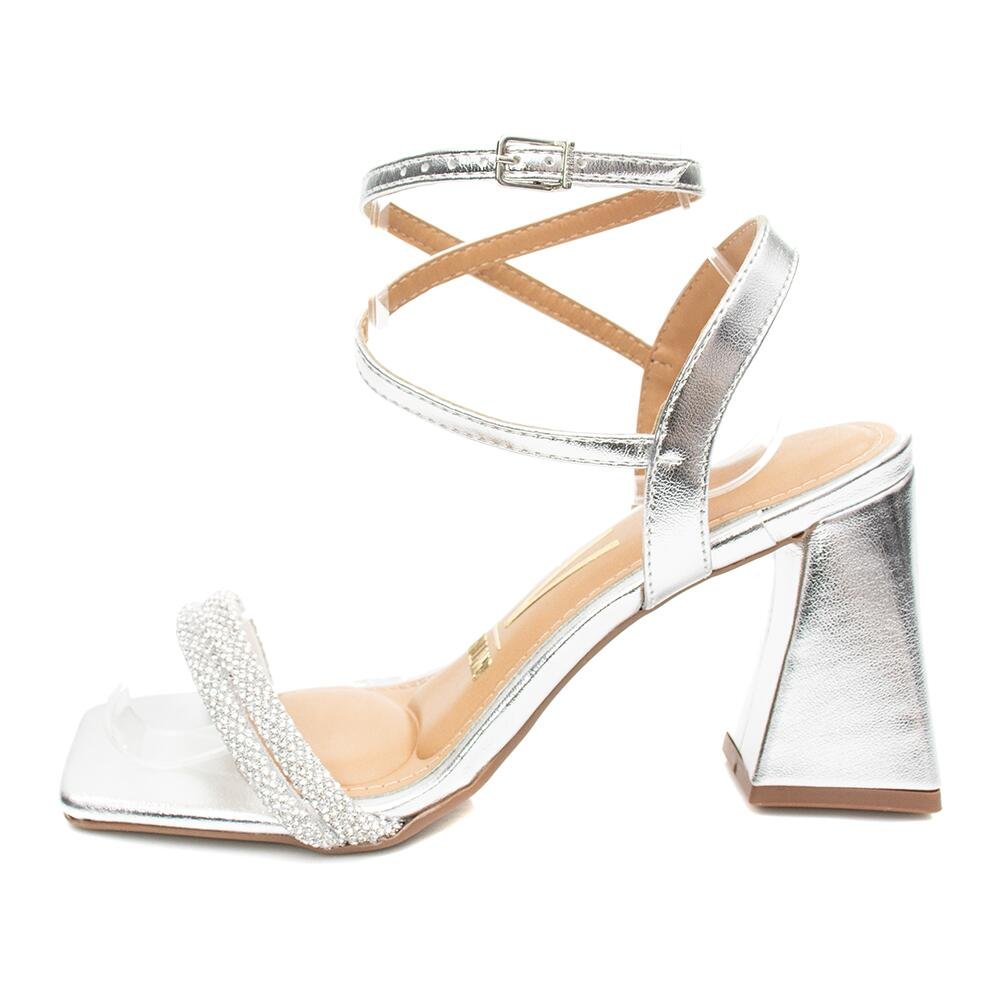 Sandália Vizzano Silver Strass Prata Prata