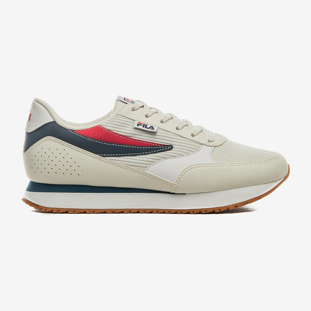 Tênis Fila Retro College Masculino Off White/Azul/Vermelho