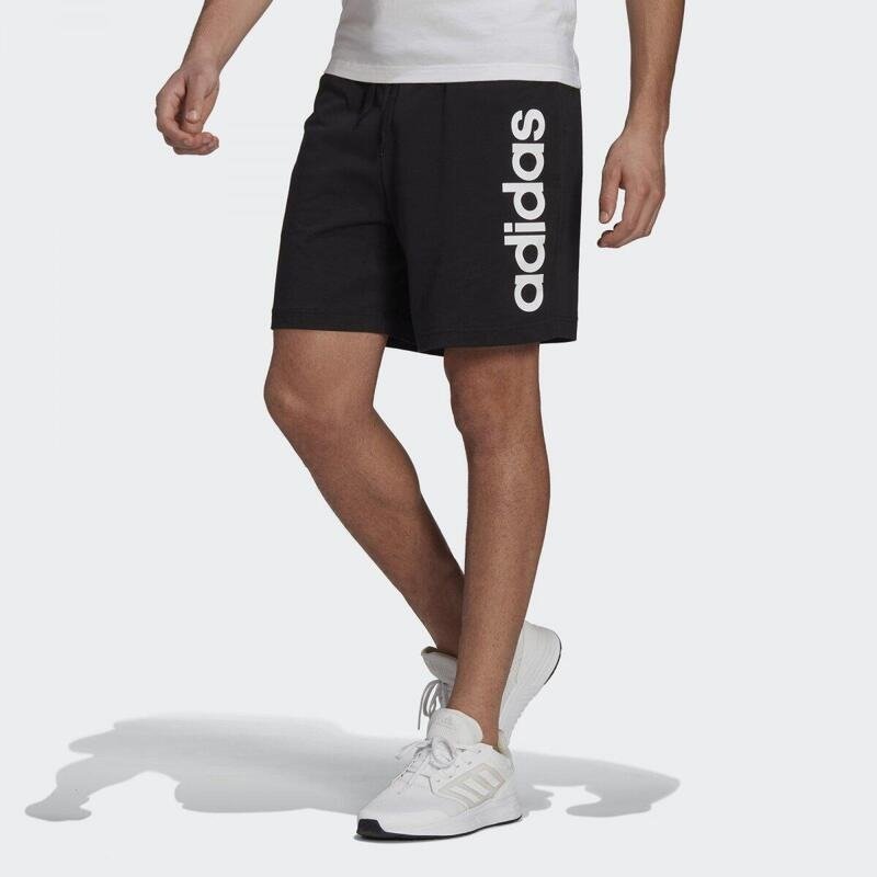 BERMUDA ADIDAS LOGO LINEAR Preto