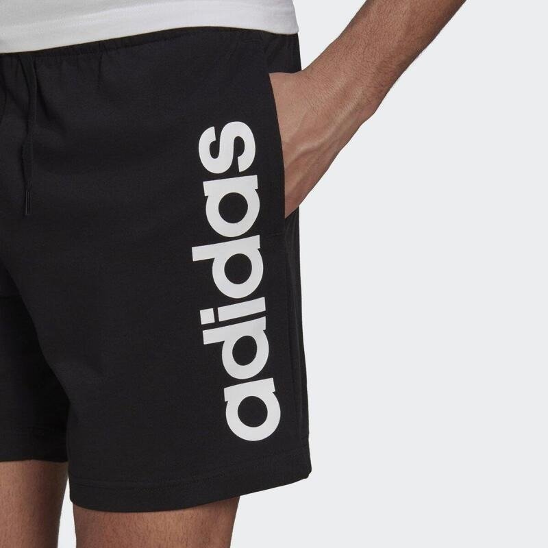 BERMUDA ADIDAS LOGO LINEAR Preto