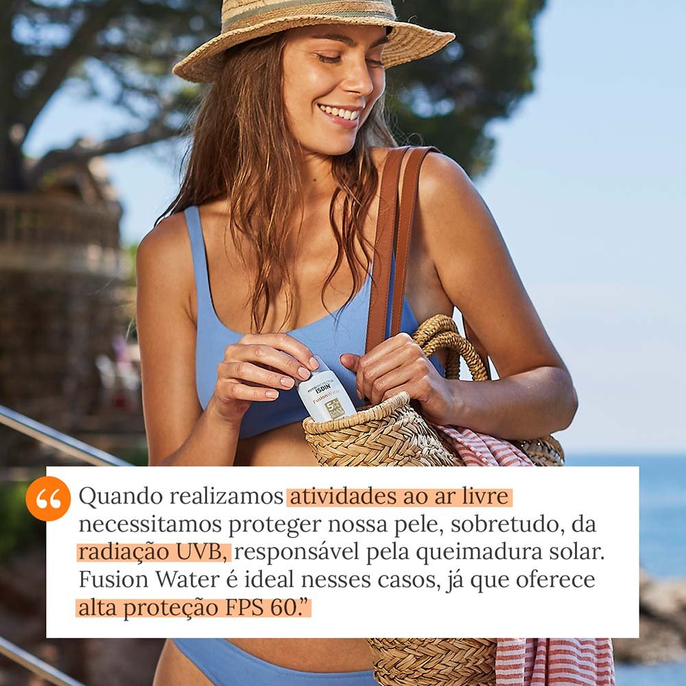 Protetor Solar Facial Isdin - Fotop Fusion Water 5 Stars FPS60 50ml