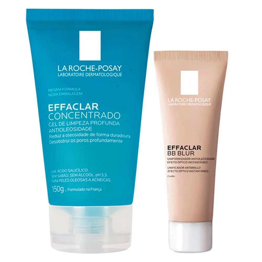 La Roche-Posay Kit - Effaclar Gel + Effaclar BB Blur Clara ÚNICO