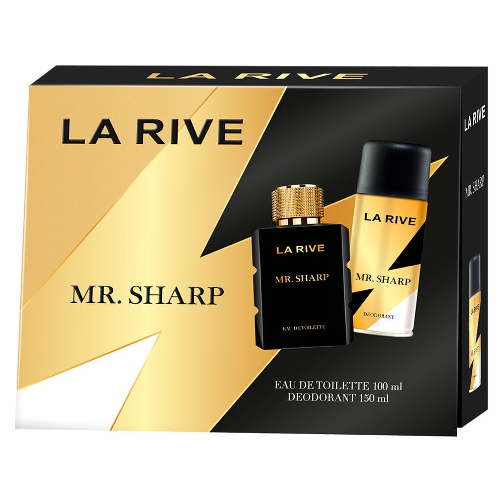 La Rive Mr Sharp Kit – Perfume Masculino EDT + Desodorante ÚNICO