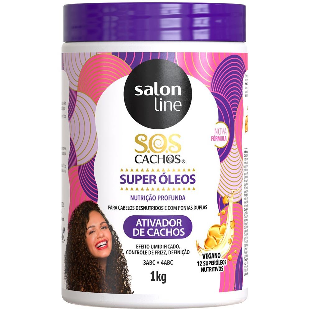 Salon Line S.O.S Cachos Super Óleos Nutritivos - Ativador de Cachos 1Kg