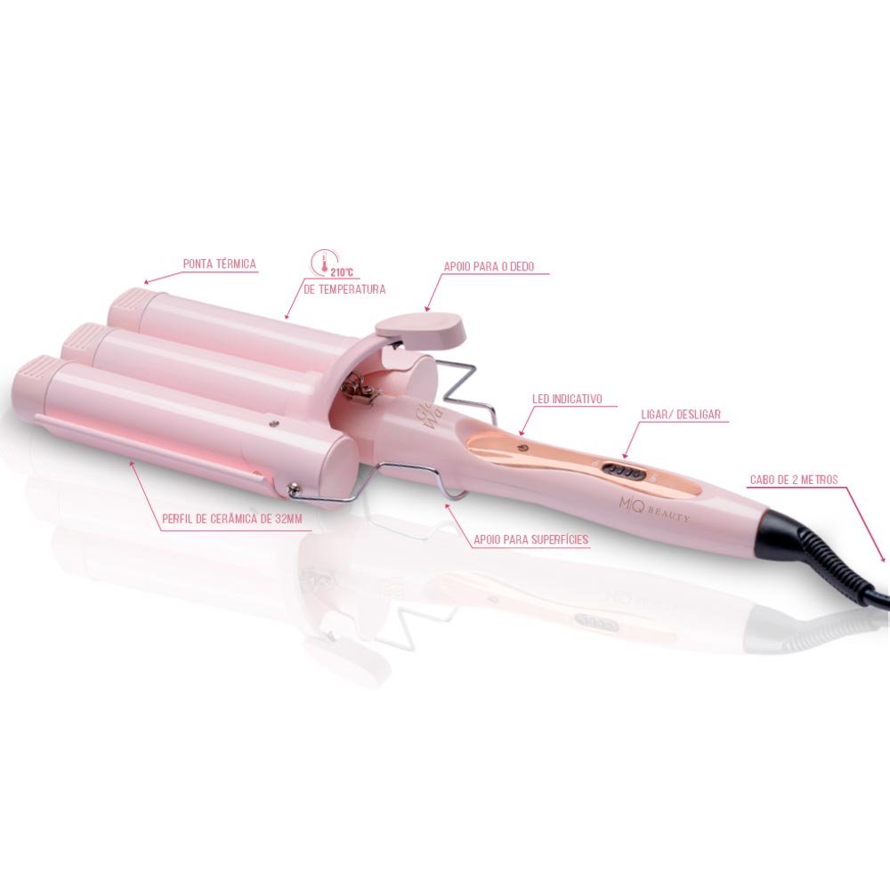 Modelador de Cabelos MQ Hair Beauty Triondas Glam Wave BIVOLT