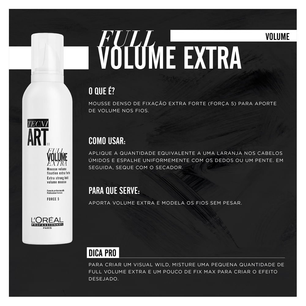 L'Oréal Professionnel Tecni.Art Full Volume Force 5 - Mousse Fixador 250ml