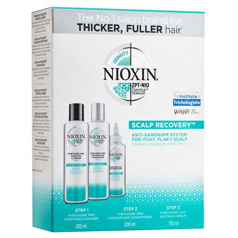 Nioxin Scalp Recovery Kit Shampoo Condicionador Tratamento ÚNICO