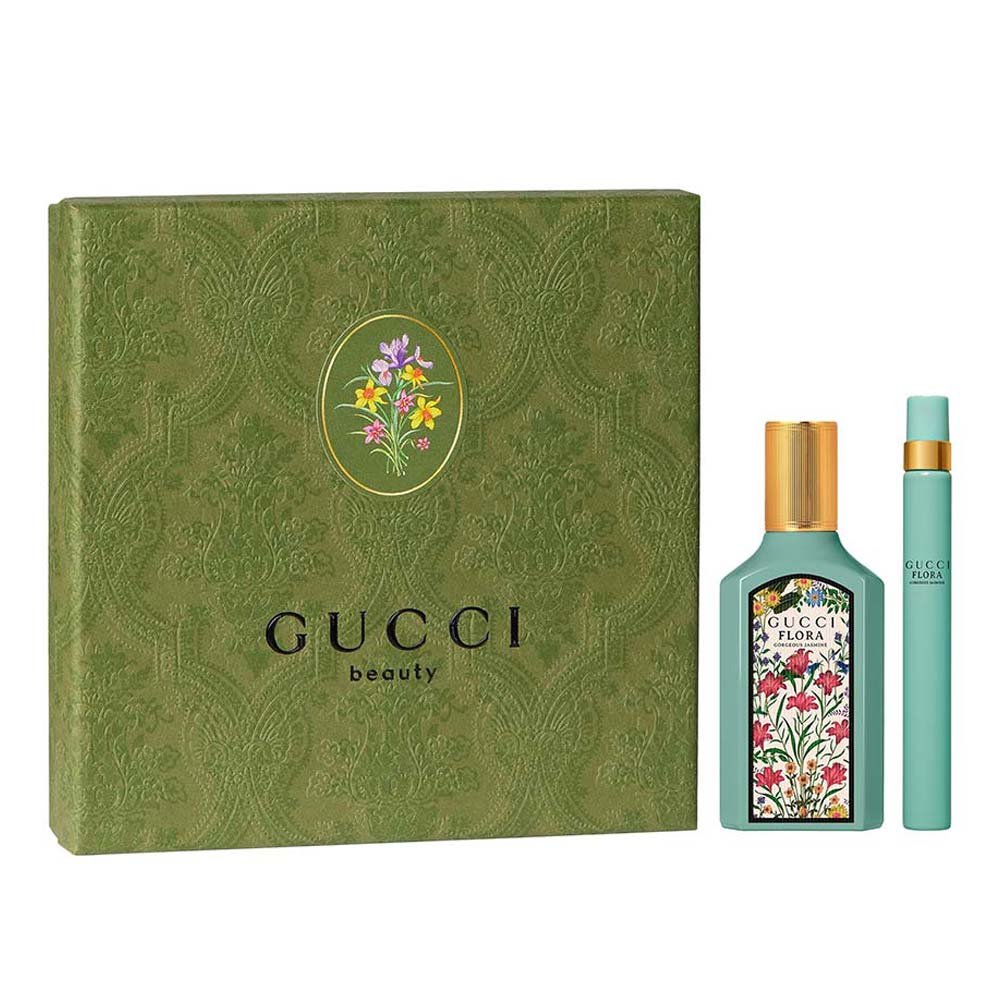 Gucci Flora Gorgeous Jasmine Coffret - Perfume feminino EDP + Travel ...