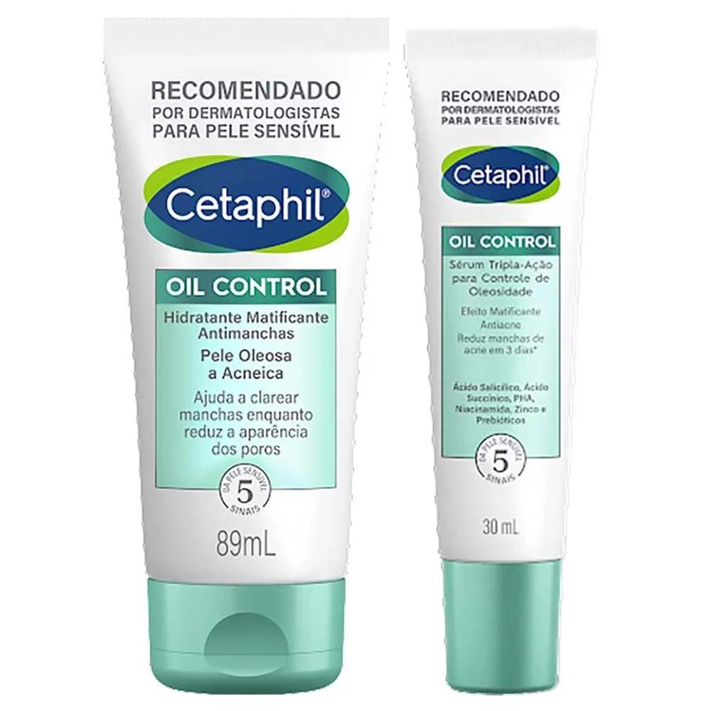 Cetaphil Oil Control Kit - Sérum Facial + Hidratante Facial ÚNICO