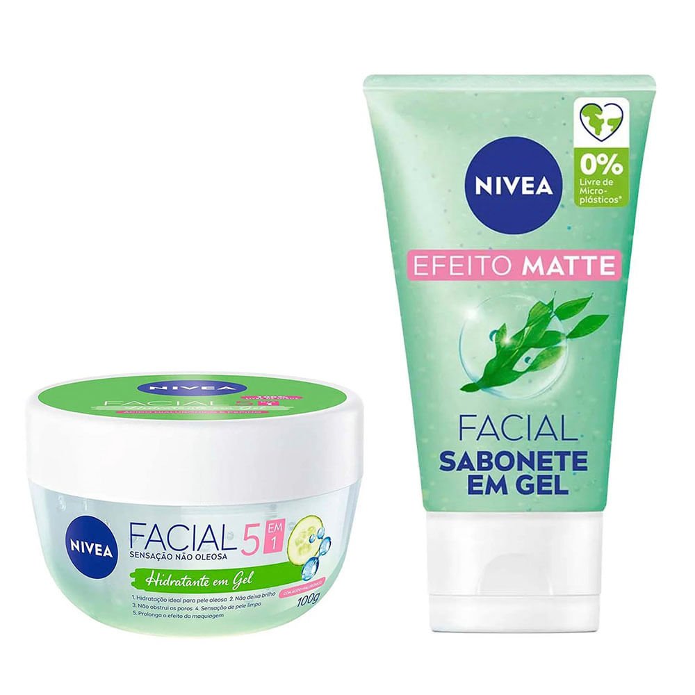 NIVEA Kit - Hidratante Facial + Sabonete Facial em Gel ÚNICO