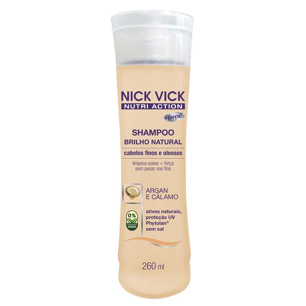 Nick Vick Nutri Action Natural Brilho Shampoo 260ml