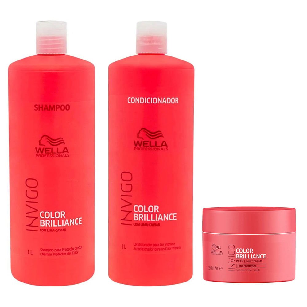 Wella Professionals Invigo Color Brilliance Kit – Shampoo ...