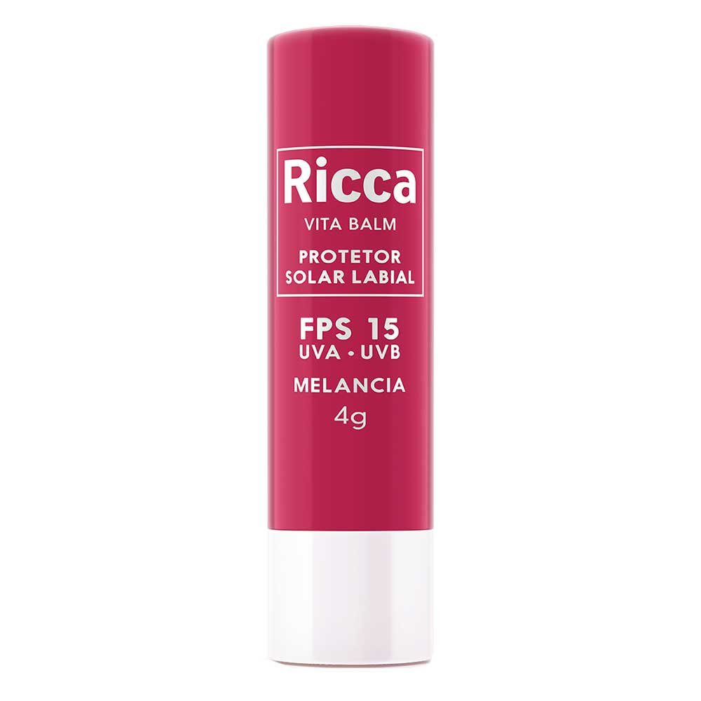 Protetor Solar Labial Ricca Fps15 Melancia