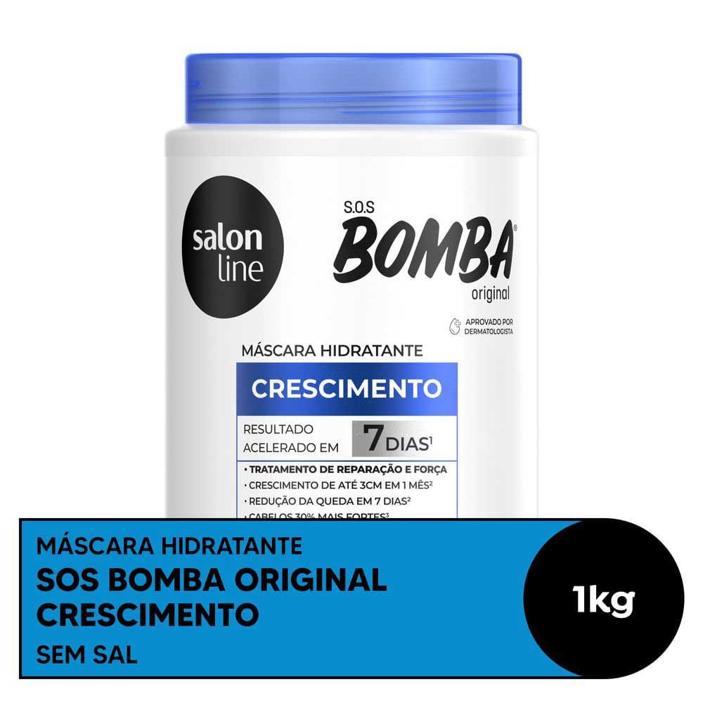 Salon Line Bomba Original Crescimento Máscara 1kg