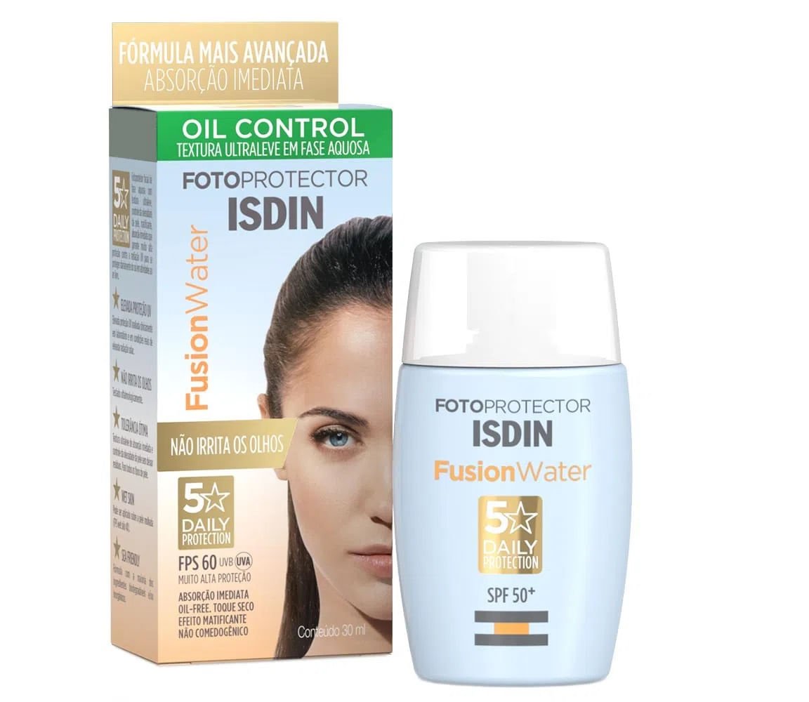 Isdin Kit - Protetor Solar Corporal Hydrolotion FPS50 + Protetor Solar Facial Fusion Water 5 ...
