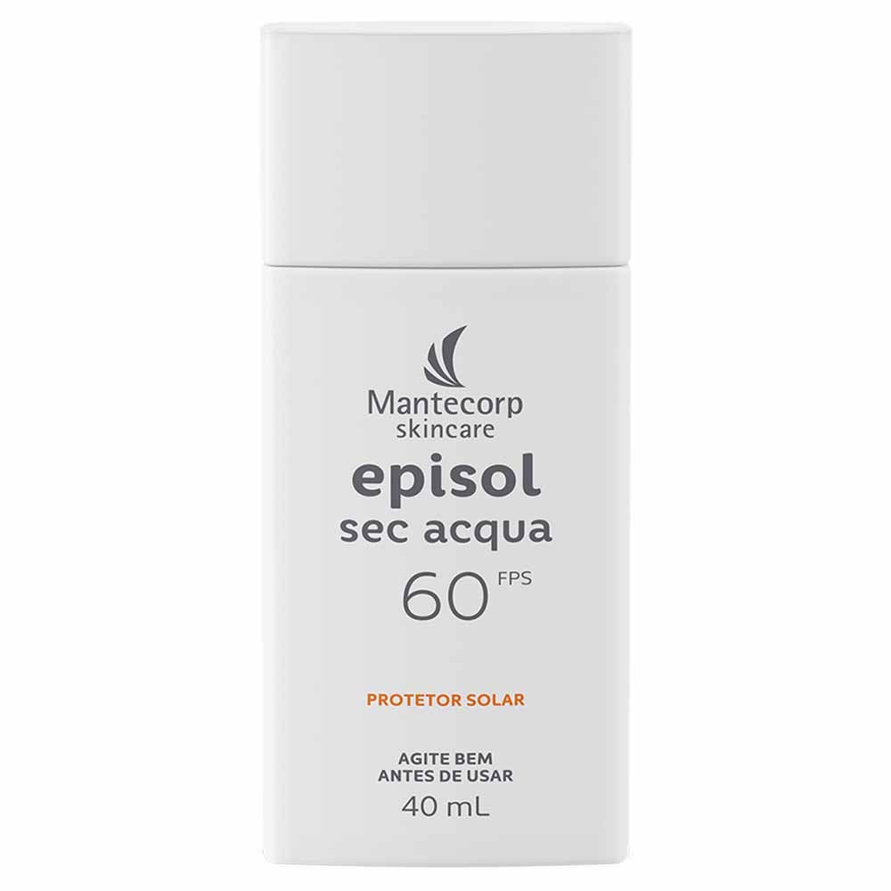 Protetor Solar Facial Mantecorp Skincare Episol Sec Acqua FPS 60 40ml