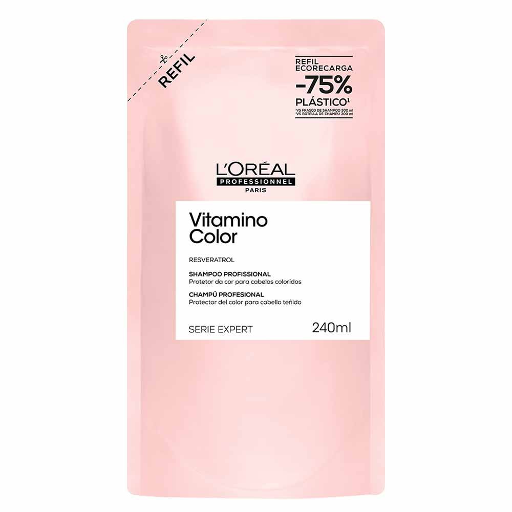 Refil L'oréal Profissionnel Resveratrol Vitamino Color Shampoo 240ml