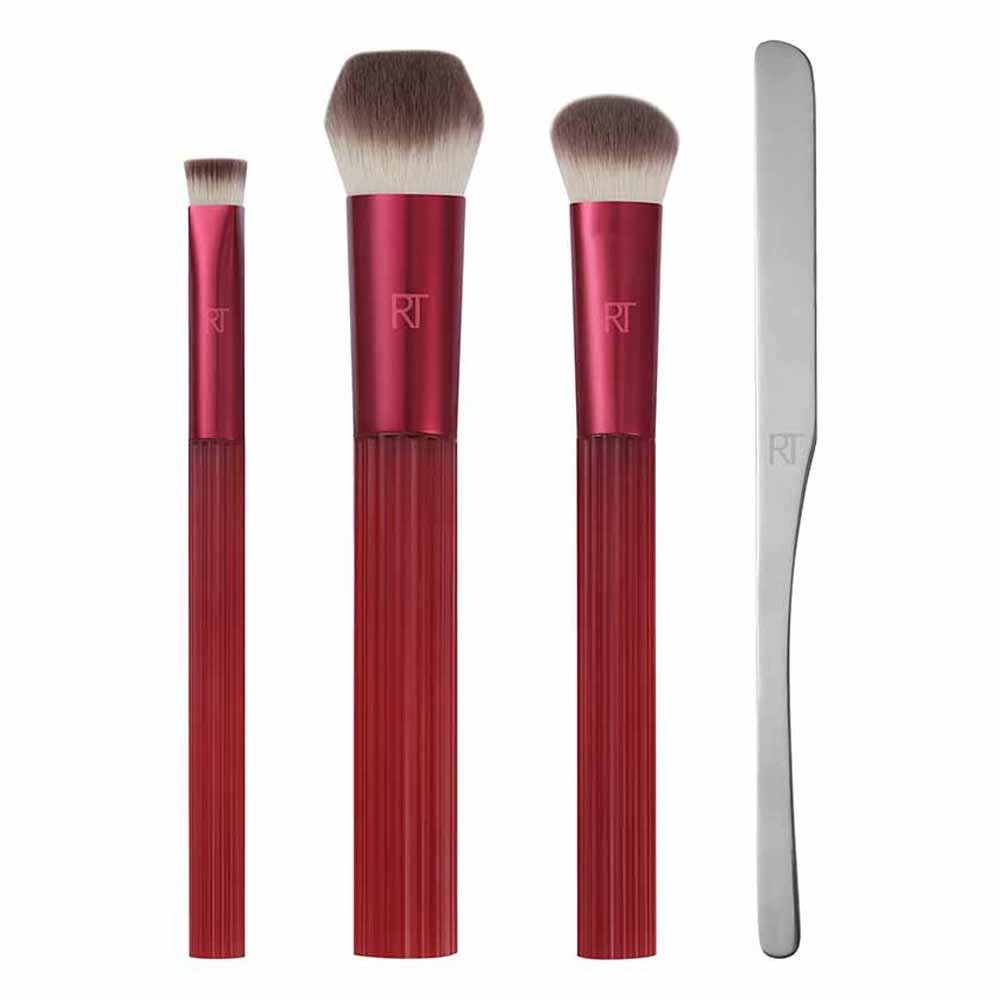 Kit de Pincéis Real Techniques Solar Power Golden Hour Glow Base Set ÚNICO