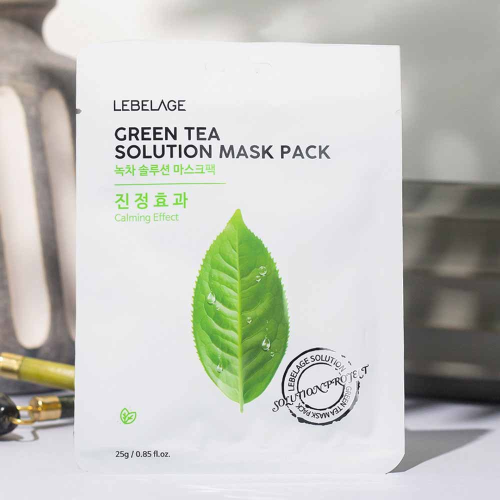 Máscara Facial de Chá Verde Lebelage 25ml