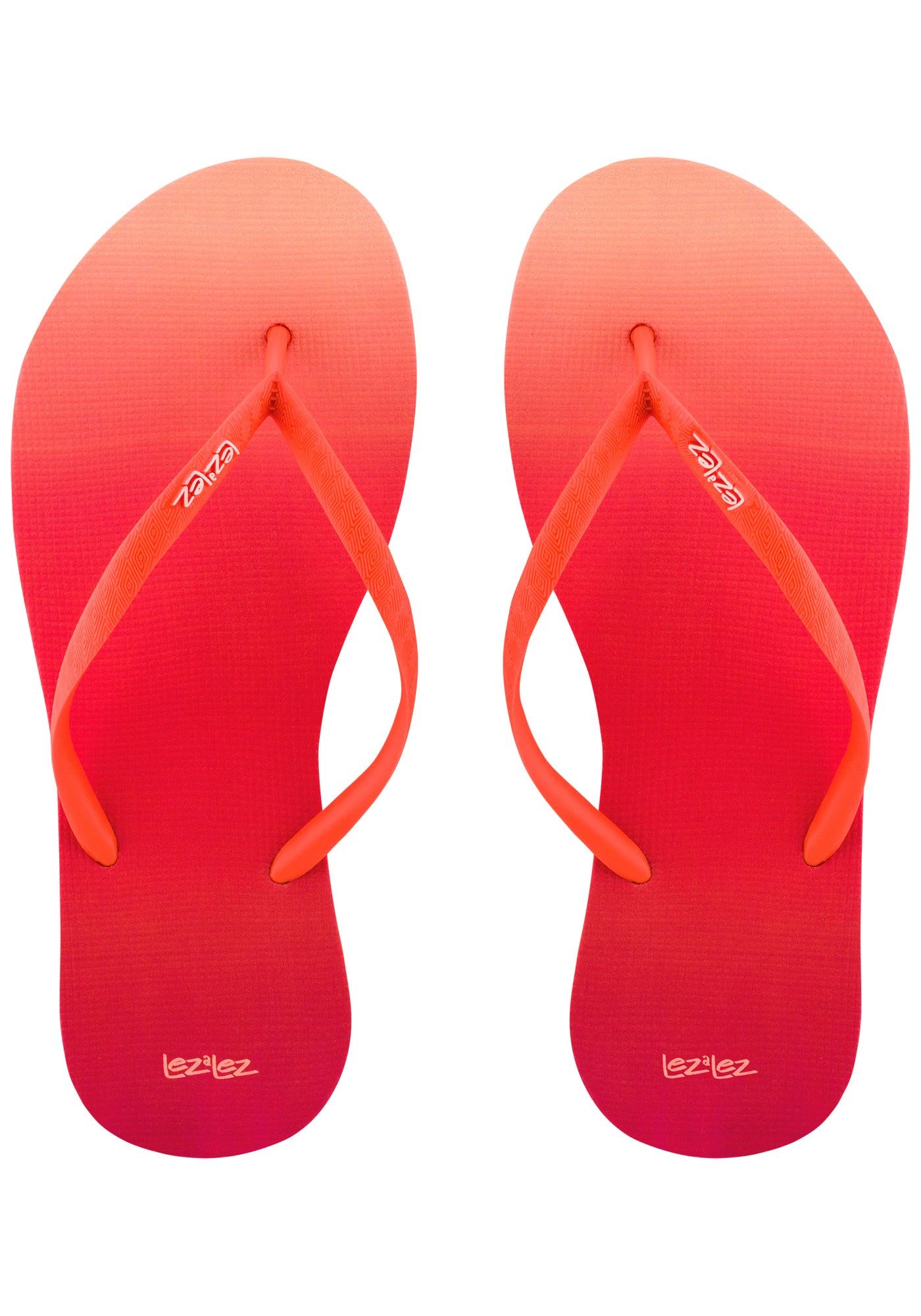 Chinelo de Borracha Degradê Laranja