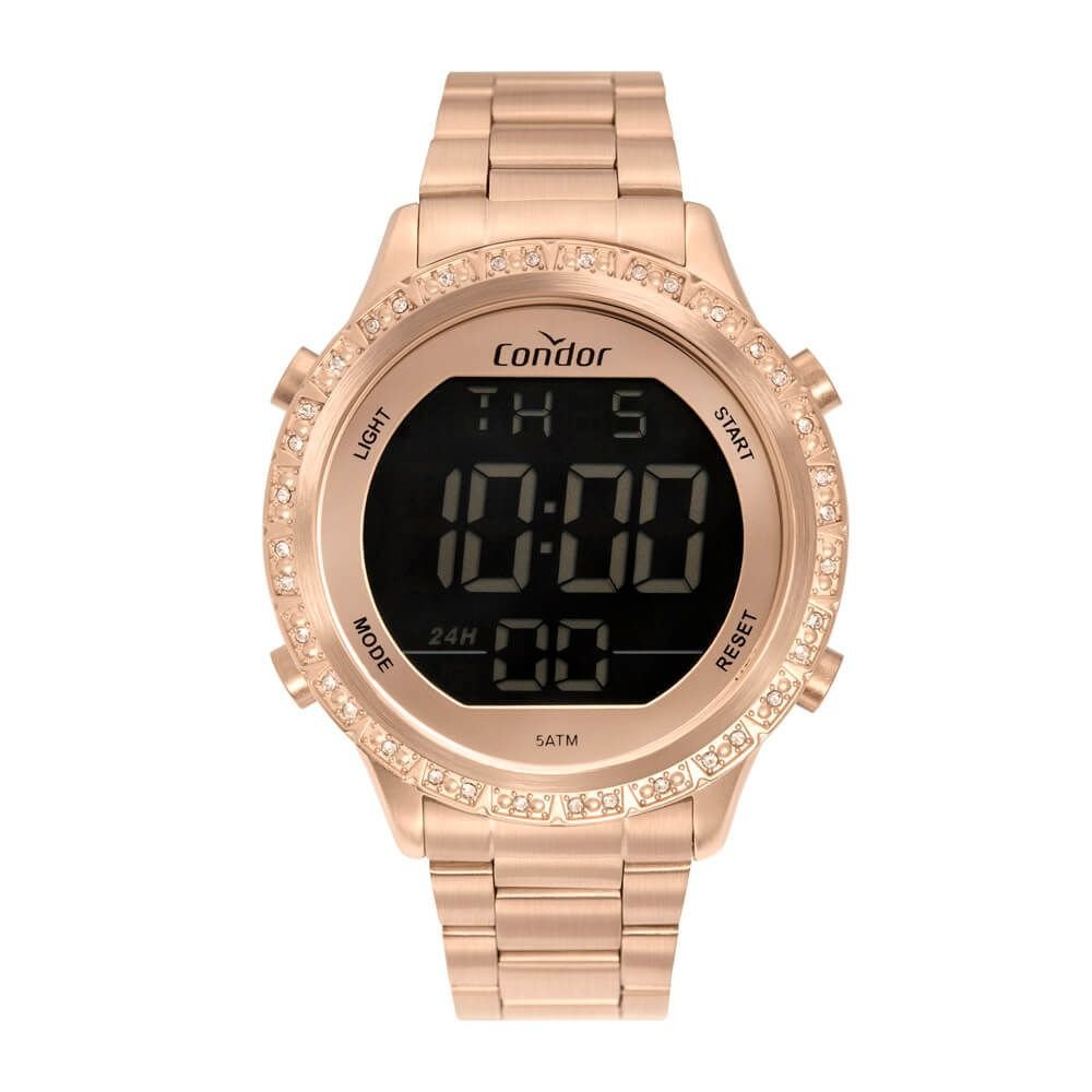 Relógio Condor Feminino Rose Digital COBJ3463AK4J Rosa
