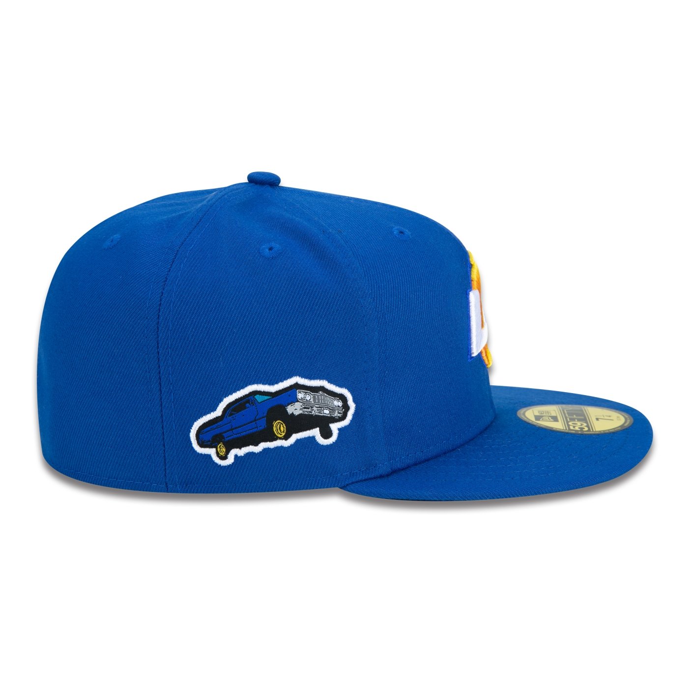 Bone New Era 59FIFTY NFL Los Angeles Rams Core Aba Reta Azul Royal Azul