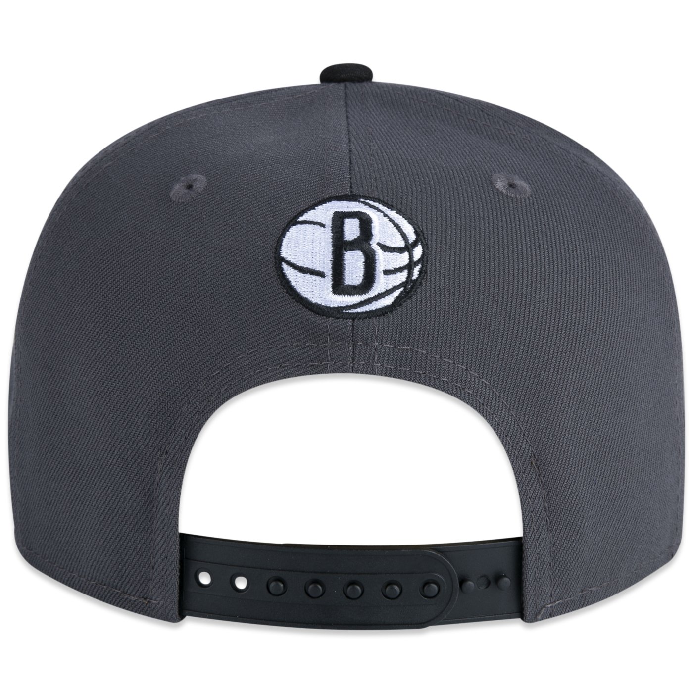 Bone New Era 9FIFTY NBA Brooklyn Nets World Of Logos Cinza